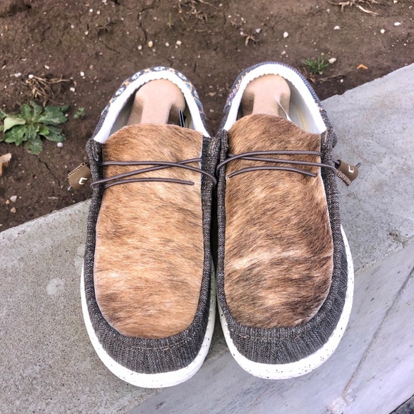 Hey Dude | Shoes | Mens Custom Cowhide Hey Dudes Read Description ...